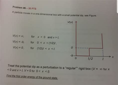 Solved Problem 6 30 Pts A Particle Moves In A