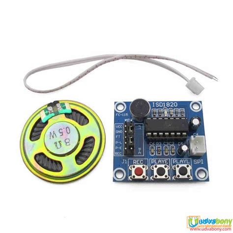 Isd1820 Voice Recording Module With Mic Loudspeaker Audio Speaker For