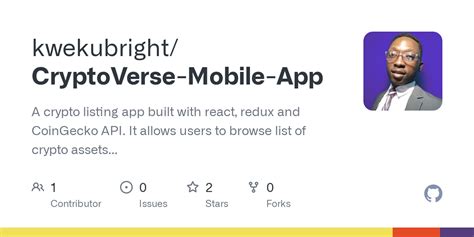 Github Kwekubrightcryptoverse Mobile App A Crypto Listing App Built