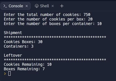 Solved Please Write A Program In Python A Box Of Cookies