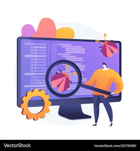 Software Testing Concept Metaphor Royalty Free Vector Image