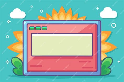 Abstract Cartoon Lowerthird Screen Frame Vector With Twice Screen Vector Premium Ai Generated