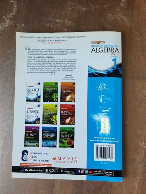 Algebra Secondary 1 Express And Ip Sap Education Hobbies And Toys Books