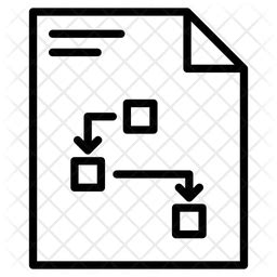 Flowchart File Icon Download In Line Style