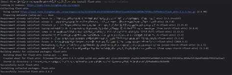 Windows安装flash Attnpip Install Flash Attn No Build Isolation Csdn博客