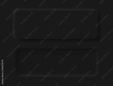 black button neumorphism design elements vector set button and element