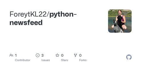 Github Foreytkl22python Newsfeed