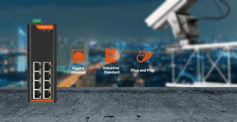 8 Port Unmanaged Industrial Network Switch Fiberroad Technology