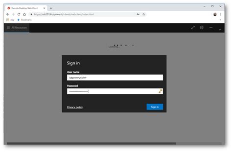 remote desktop web client in windows server 2016 windows server 2019 e