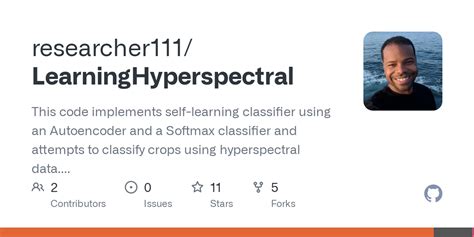 Github Researcher111 Learninghyperspectral This Code Implements Self
