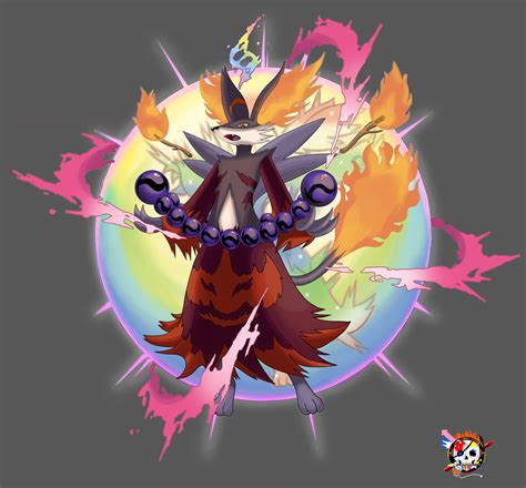 Mega Delphox X Artwork By Color Arcano On Deviantart