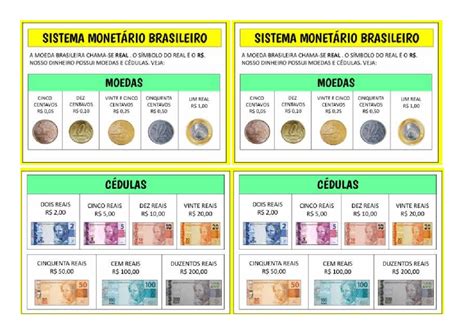 Sistema MonetÁrio Brasileiro Moedas E CÉdulas Do Real Studocu