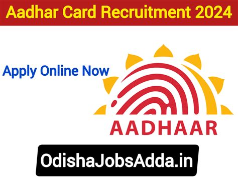 Aadhar Card Office Recruitment 2024 Apply Now For Various Posts