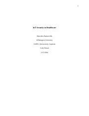 IoT Security In Healthcare Risks Privacy Concerns And Course Hero