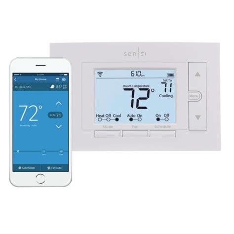 Sensi Wi Fi Smart Programmable Thermostat For Smart Home Aandr Supply Air Conditioning