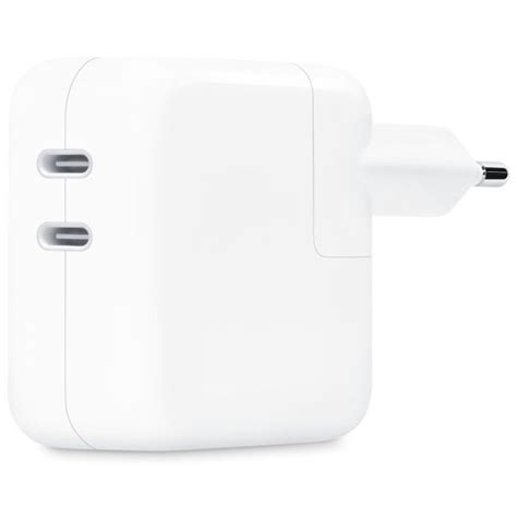 Apple Originele USB C Power Adapter Oplader Dubbele USB C Aansluiting 35W Wit