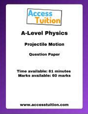 Understanding Projectile Motion Key Concepts And Problems Course Hero
