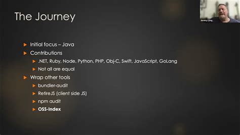 Owasp Dependency Check Project Jeremy Long Youtube