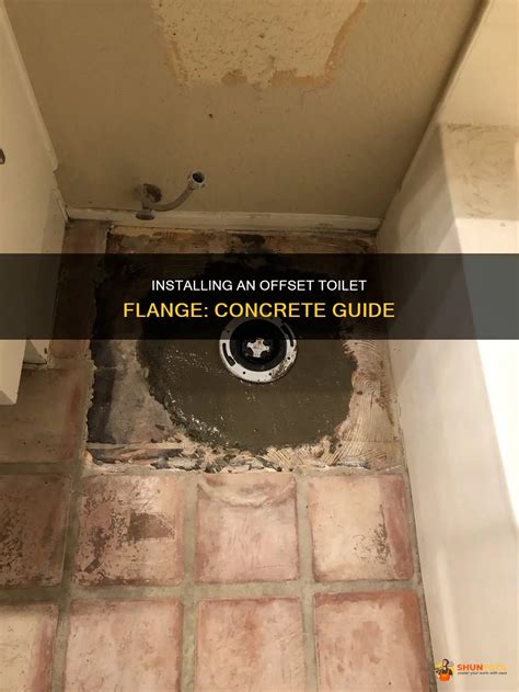 Installing An Offset Toilet Flange Concrete Guide Shuntool