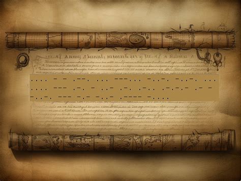 Old Scroll Paper With Writing