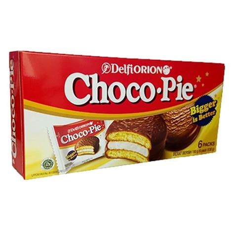 Jual Delfi Orion Choco Pie 6 Pcs X 30 Gr Pai Cokelat Shopee Indonesia