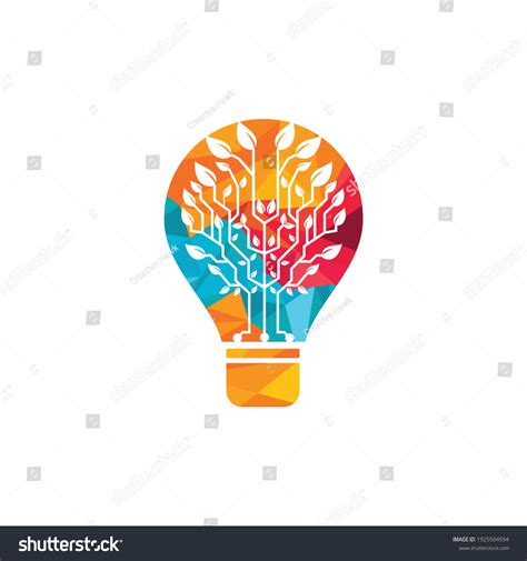Tech Tree Vector Logo Design Template Stock Vector Royalty Free Shutterstock