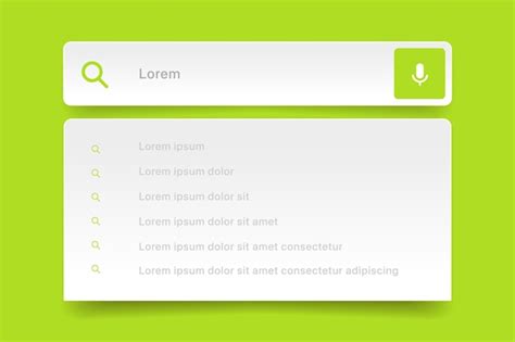 Premium Vector Internet Browser Search Engine Search Bar For Ui
