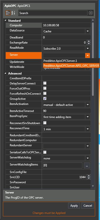 connect to opc da server apis foundation 9