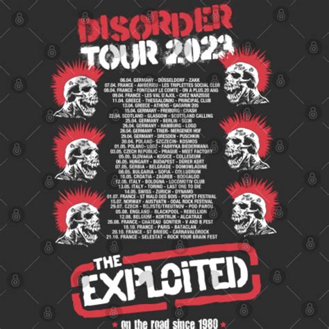 The Exploited Disorder Tour 2023 T-Shirt, The Exploited Band T-Shirt sold by Syrk graff | SKU ...