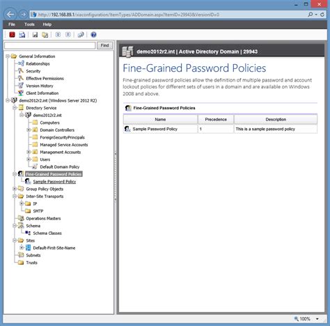 documenting fine grained password policies in an active directory domain