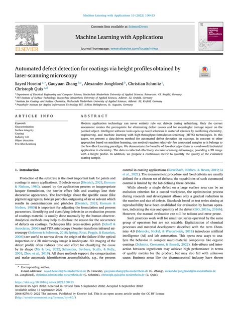 pdf automated defect detection for coatings via height profiles