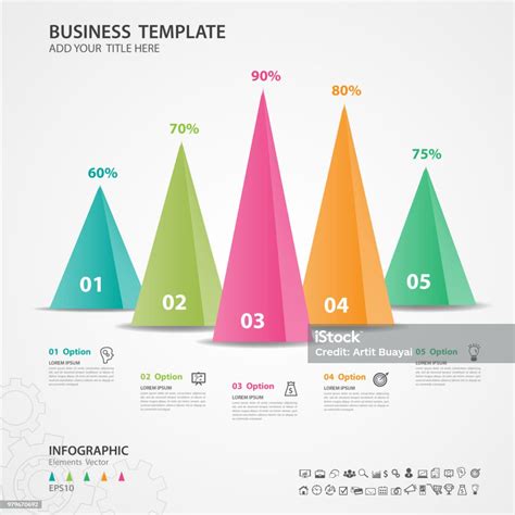 인포 그래픽 요소 다이어그램 5 단계 옵션 벡터 일러스트 레이 션 3d 아이콘 프레 젠 테이 션 광고 프로세스 차트 전단 배너 디자인 웹 디자인 타임 라인 Silde