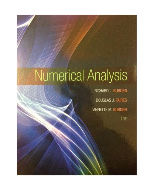 [ebook][pdf] Numerical Analysis 10th Edition By Richard Burden Douglas Faires Annette Burden