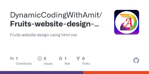 Github Dynamiccodingwithamitfruits Website Design Using Html Css Fruits Website Design Using