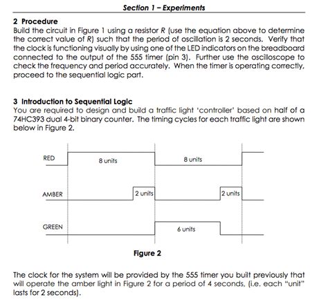 Section 1 Experiments EXPERIMENT 4 TIMING CIRCUITS Chegg Com