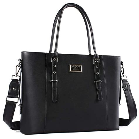 Mosiso Laptop Tote Bag Up To 133 Inch Water Resistant Pu Leather