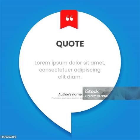 3d 버블 평가 배너 인용문 인포그래픽 따옴표를위한 소셜 미디어 게시물 템플릿 디자인 빈 말풍선 따옴표 거품 및 텍스트 상자 벡터 일러스트 레이 션 Eps10 3차원 형태에