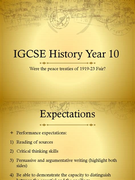 Igcse Year 10 Lesson 2 Pdf Foreign Policy Global Politics