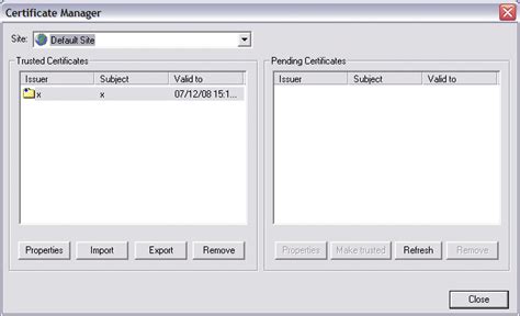 The Certificate Manager