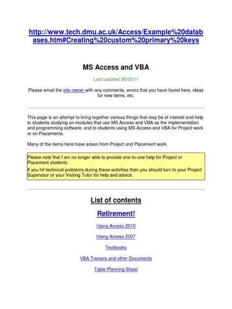 access vba pdf microsoft access visual basic for applications