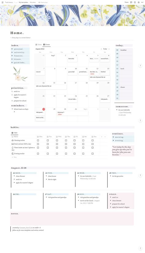 notion 2023 goal template notion dashboard all in one notion template