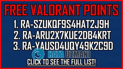 Free Valorant Points Codes Solutions Here