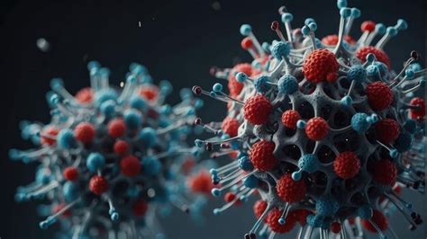 Premium Photo Close Up View Of Spherical Virus Structure