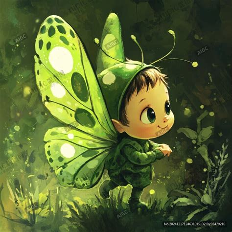Ai创作图抓蝴蝶插画 想变蝴蝶的小青虫 小精灵插画 卡通小男孩捉蝴蝶 小绿叶男精灵 唯美小男孩插画 治愈系儿插 萤火虫小精灵好朋友 梦幻儿童插画 梦幻儿插插画 希望的小精灵 Q版青虫 梦幻儿童