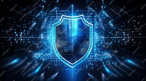 Premium Photo Network Security Technology Background Internet Generative Ai