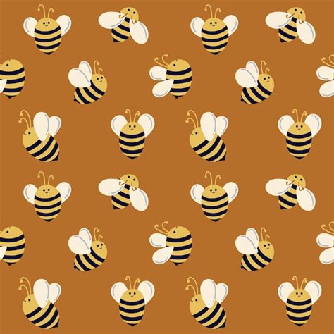 Premium Vector Bees Move In Different Directions On A Brown