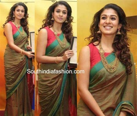 Nayanthara In Handloom Saree South India Fashion
