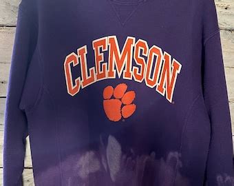 Clemson Vintage Sweatshirt Etsy