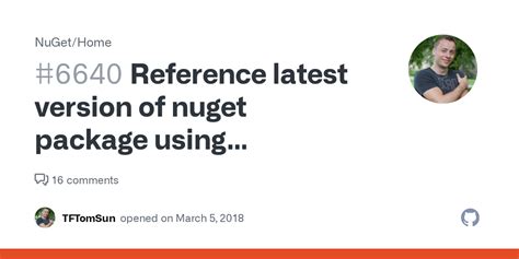 reference latest version of nuget package using packagereference