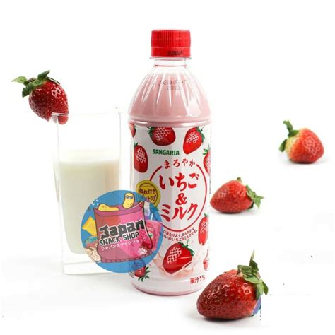 Jual Sangaria Strawberry Milk And Drink 500ml Susu Jepang Minuman